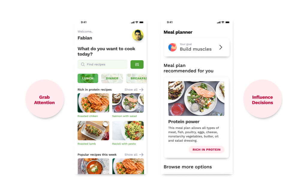 Click & Cook+ concept Digital nudging in UX. | The portfolio of Ilya ...