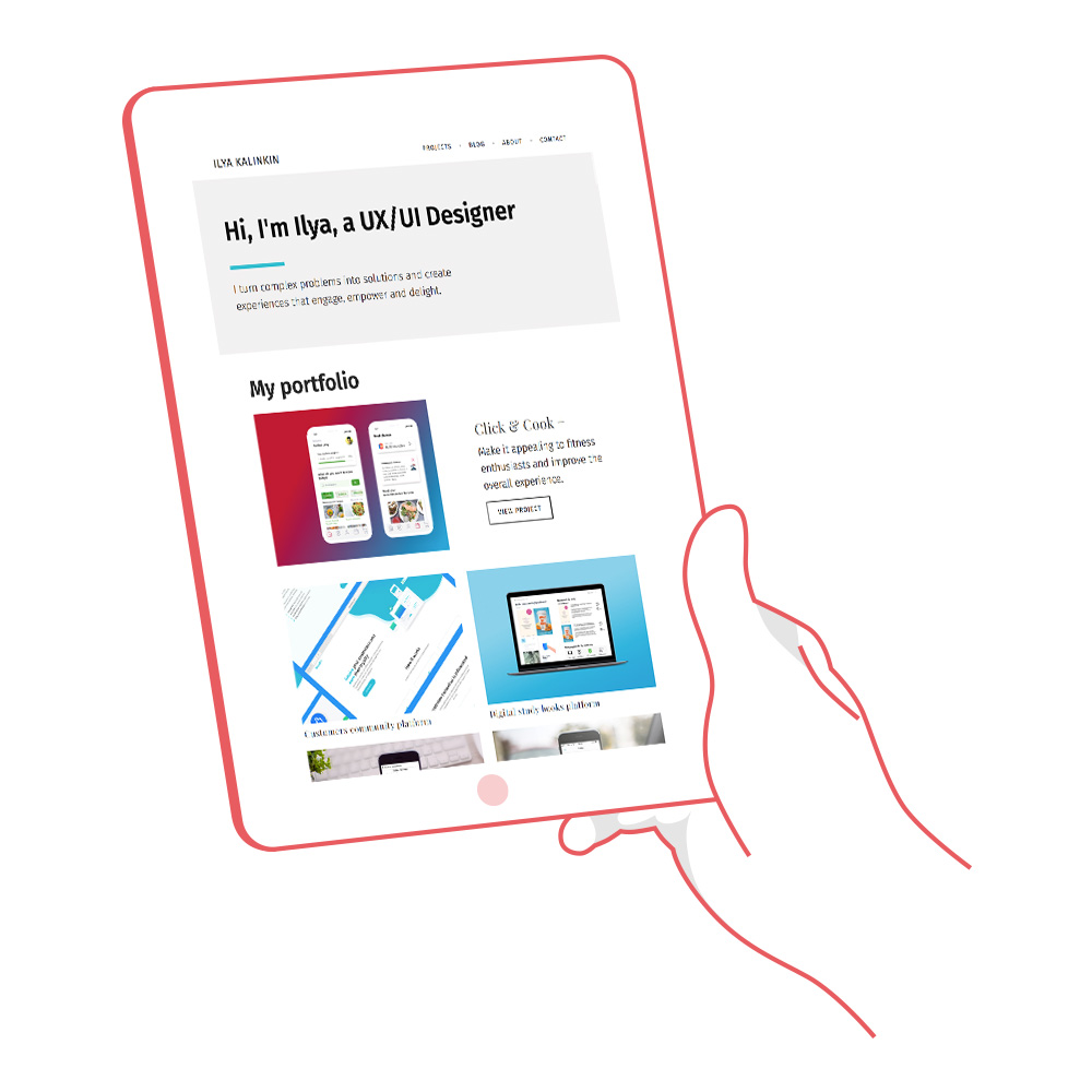 The portfolio of Ilya Kalinkin, UX/UI Designer